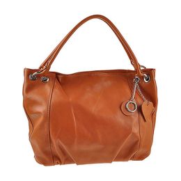 ORE10 Leder-Shopper "Carre" in Cognac - (B)45 x (H)30 x (T)14 cm - 78% | Damen-taschen
