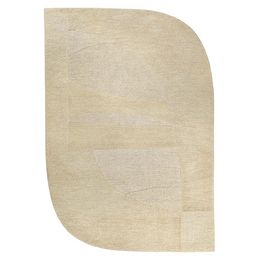 Wecon Home Schurwoll-Teppich "Dodo" in Beige - 64% | Gr&ouml;&szlig;e 110x170 cm |