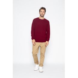 Perfect Cashmere Kaschmir-Pullover "Blake" in Bordeaux - 61% | Gr&ouml;&szlig;e L | Herren-plussize