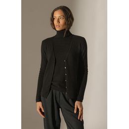 Perfect Cashmere Kaschmir-Cardigan "Paige" in Schwarz - 63% | Gr&ouml;&szlig;e XL | Damen-pullover-cardigans