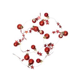 STAR TRADING LED-Lichterkette "X-mas" in Rot - (L)90 cm - 10% | Lichterketten-dekobeleuchtung