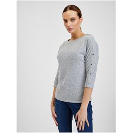 ORSAY Longsleeve in Hellgrau - 56% | Gr&ouml;&szlig;e S | Damen-tops