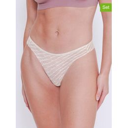 Sloggi 2er-Set: Slips in Creme - 71% | Gr&ouml;&szlig;e M | Damen-unterteile