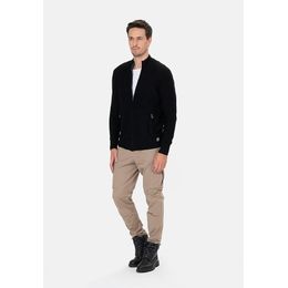Key Largo Cardigan "Elevator" in Schwarz - 74% | Gr&ouml;&szlig;e M | Herren-pullover-cardigans