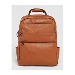 maison h&eacute;ritage PARIS Leder-Rucksack "Gio" in Camel - (B)30 x (H)38 x (T)15 cm - 68% | Damen-taschen