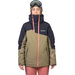 HANNAH Ski-/ Snowboardjacke "Maky Col" in Gr&uuml;n/ Anthrazit - 69% | Gr&ouml;&szlig;e 38 | Damen-outdoorjacken