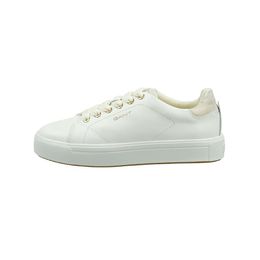 Gant Footwear Leder-Sneakers "Avino" in Wei&szlig;/ Creme - 64% | Gr&ouml;&szlig;e 40 | Damen-sneakers