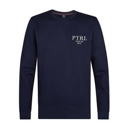 PETROL INDUSTRIES Sweatshirt "Dubuque" in Dunkelblau - 42% | Gr&ouml;&szlig;e L | Herren-plussize