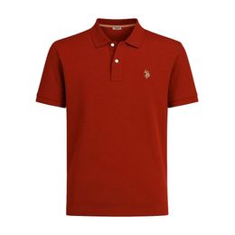 U.S. Polo Assn. Poloshirt in Rotbraun - 17% | Gr&ouml;&szlig;e XL | Herren-plussize