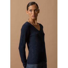 Perfect Cashmere Kaschmir-Pullover "Shannon" in Dunkelblau - 64% | Gr&ouml;&szlig;e S | Damen-pullover-cardigans