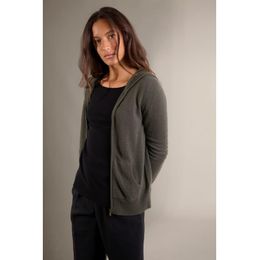 Perfect Cashmere Kaschmir-Cardigan "Emma" in Khaki - 58% | Gr&ouml;&szlig;e S | Damen-pullover-cardigans