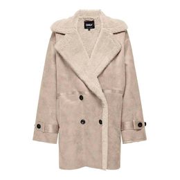 Only &Uuml;bergangsmantel "BONDED SHERPA COAT" in Beige - 71% | Gr&ouml;&szlig;e L | Damenjacken