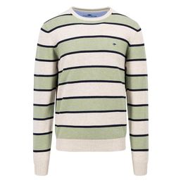 Fynch-Hatton Pullover in Creme/ Gr&uuml;n - 58% | Gr&ouml;&szlig;e L | Herren-plussize
