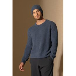 Perfect Cashmere Kaschmir-Pullover "Eden" in Dunkelblau - 68% | Gr&ouml;&szlig;e S | Herren-plussize