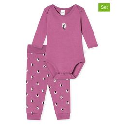 Schiesser 2tlg. Babyset in Pink - 56% | Gr&ouml;&szlig;e 86 | Baby-bodys