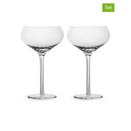 Sagaform 2er-Set: Champagnergl&auml;ser ''Saga'' - 290 ml - 37% | Gedeckter-tisch