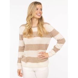 Zwillingsherz Kaschmir-Pullover in Beige/ Creme - 61% | Gr&ouml;&szlig;e L | Damen-pullover-cardigans