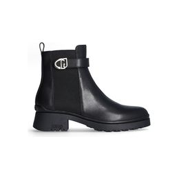 Liu Jo Leder-Chelsea-Boots in Schwarz - 55% | Gr&ouml;&szlig;e 37 | Stiefeletten