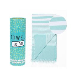 Towel to Go Strandtuch "Towel to Go - Malibu" in T&uuml;rkis - (L)180 x (B)100 cm - 34% | Badtextilien