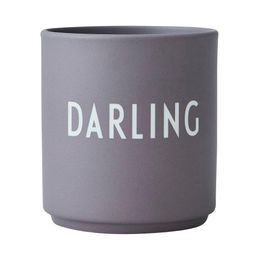 Design Letters Becher "Darling" in Grau - 250 ml - 39% | Gedeckter-tisch
