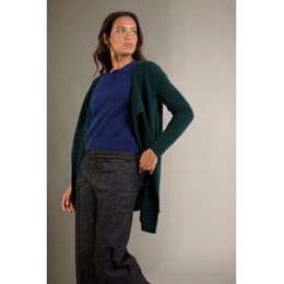 Perfect Cashmere Kaschmir-Cardigan "Abigail" in Dunkelgr&uuml;n - 64% | Gr&ouml;&szlig;e S | Damen-pullover-cardigans