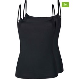 Skiny 2er-Set: Hemdchen in Schwarz - 10% | Gr&ouml;&szlig;e 38 | Damen-tops