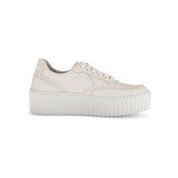 Gabor Leder-Sneakers in Beige - 59% | Gr&ouml;&szlig;e 42 | Damen-sneakers