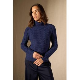 Perfect Cashmere Kaschmir-Rollkragenpullover "Poso" in Dunkelblau - 67% | Gr&ouml;&szlig;e S | Damen-pullover-cardigans