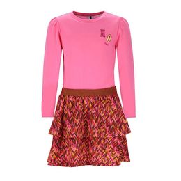 B.Nosy Kleid "Daphne" in Pink/ Orange - 40% | Gr&ouml;&szlig;e 146/152 | Kinderkleider