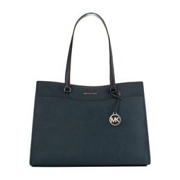 Michael Kors Leder-Schultertasche in Dunkelblau - (B)37 x (H)28 x (T)12 cm - 53% | Damen-taschen