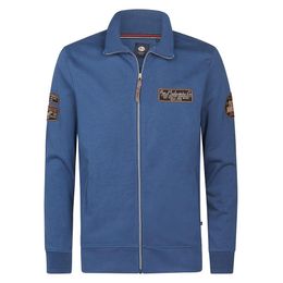PETROL INDUSTRIES Sweatjacke in Blau - 44% | Gr&ouml;&szlig;e M | Herren-sweatshirts-jacken