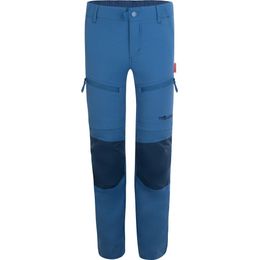 Trollkids Zipp-Off-Trekkinghose "Nordfjord" - Slim fit - in Blau - 44% | Gr&ouml;&szlig;e 176 | Kinderhosen