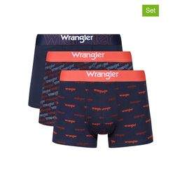Wrangler 3er-Set: Boxershorts "Graph" in Dunkelblau - 50% | Gr&ouml;&szlig;e L | Herren-waesche