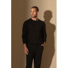 Perfect Cashmere Kaschmir-Pullover "Soan" in Schwarz - 64% | Gr&ouml;&szlig;e M | Herren-plussize