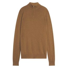 Perfect Cashmere Kaschmir-Pullover "Greg" in Hellbraun - 64% | Gr&ouml;&szlig;e XL | Herren-plussize