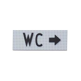 Design Letters T&uuml;rschild "The sign" in Wei&szlig;/ Schwarz - (B)21 x (H)7,6 cm - 57% | Wanddekoration