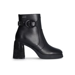 Liu Jo Leder-Boots "Grace" in Schwarz - 61% | Gr&ouml;&szlig;e 40 | Damen-stiefel