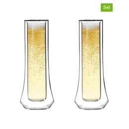 Vialli Design 2er-Set: Sektgl&auml;ser - 140 ml - 39% | Gedeckter-tisch