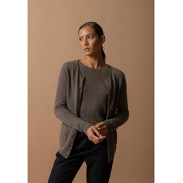Perfect Cashmere Kaschmir-Cardigan "Amy" in Braun - 63% | Gr&ouml;&szlig;e S | Damen-pullover-cardigans
