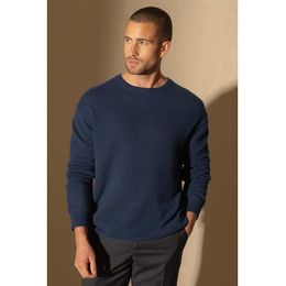 Perfect Cashmere Kaschmir-Pullover "Soan" in Dunkelblau - 66% | Gr&ouml;&szlig;e S | Herren-plussize