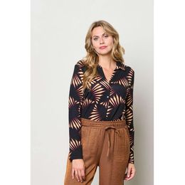 &Co Woman Bluse "Vayen" in Schwarz/ Beige - 51% | Gr&ouml;&szlig;e S | Damen-blusen