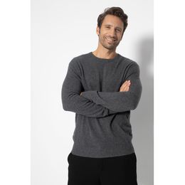 Perfect Cashmere Kaschmir-Pullover "Blake" in Anthrazit - 64% | Gr&ouml;&szlig;e S | Herren-plussize