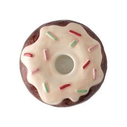 Ellos Home Kerzenhalter "Donut" in Braun/ Bunt - &Oslash; 10 cm - 37% | Kerzen-vasen