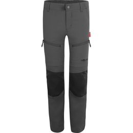 Trollkids Zipp-Off-Trekkinghose "Nordfjord" - Slim fit - in Grau - 33% | Gr&ouml;&szlig;e 146 | Kinderhosen