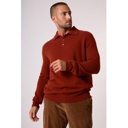 Perfect Cashmere Kaschmir-Pullover "Spencer" in Rostrot - 64% | Gr&ouml;&szlig;e L | Herren-plussize
