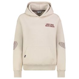 Sublevel Hoodie in Creme - 68% | Gr&ouml;&szlig;e S | Damen-sweatshirts-jacken