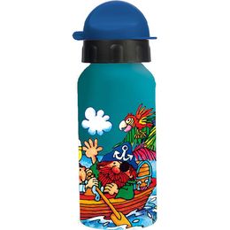 Lutz Mauder Verlag Lutz Mauder Trinkflasche "Pit Planke" in Blau/ Bunt - 400 ml - 57% | Kinder-austruestung-accessoires