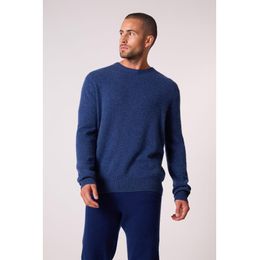 Perfect Cashmere Kaschmir-Pullover "Blake" in Blau - 62% | Gr&ouml;&szlig;e S | Herren-plussize