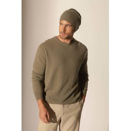 Perfect Cashmere Kaschmir-Pullover "Blake" in Taupe - 63% | Gr&ouml;&szlig;e L | Herren-plussize