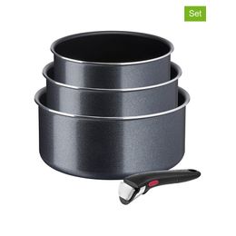 Tefal 4tlg. Kasserollen-Set "Ingenio XL Force" in Schwarz - 10% | Kochgeschirr